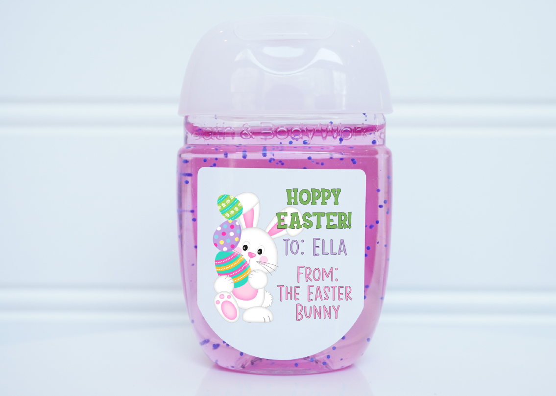 Easter Bunny Party Favor Hand Sanitizer Labels - EAS105 - LABELS ONLY ...